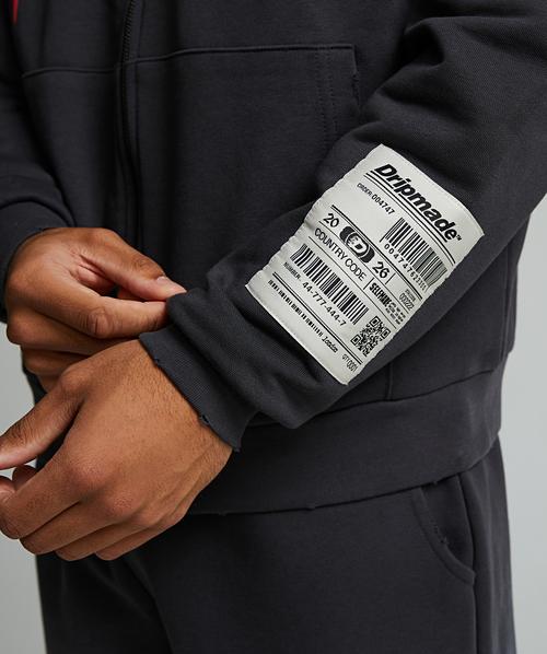 Selfmade Applique Zip Through Hoodie | Dripmade